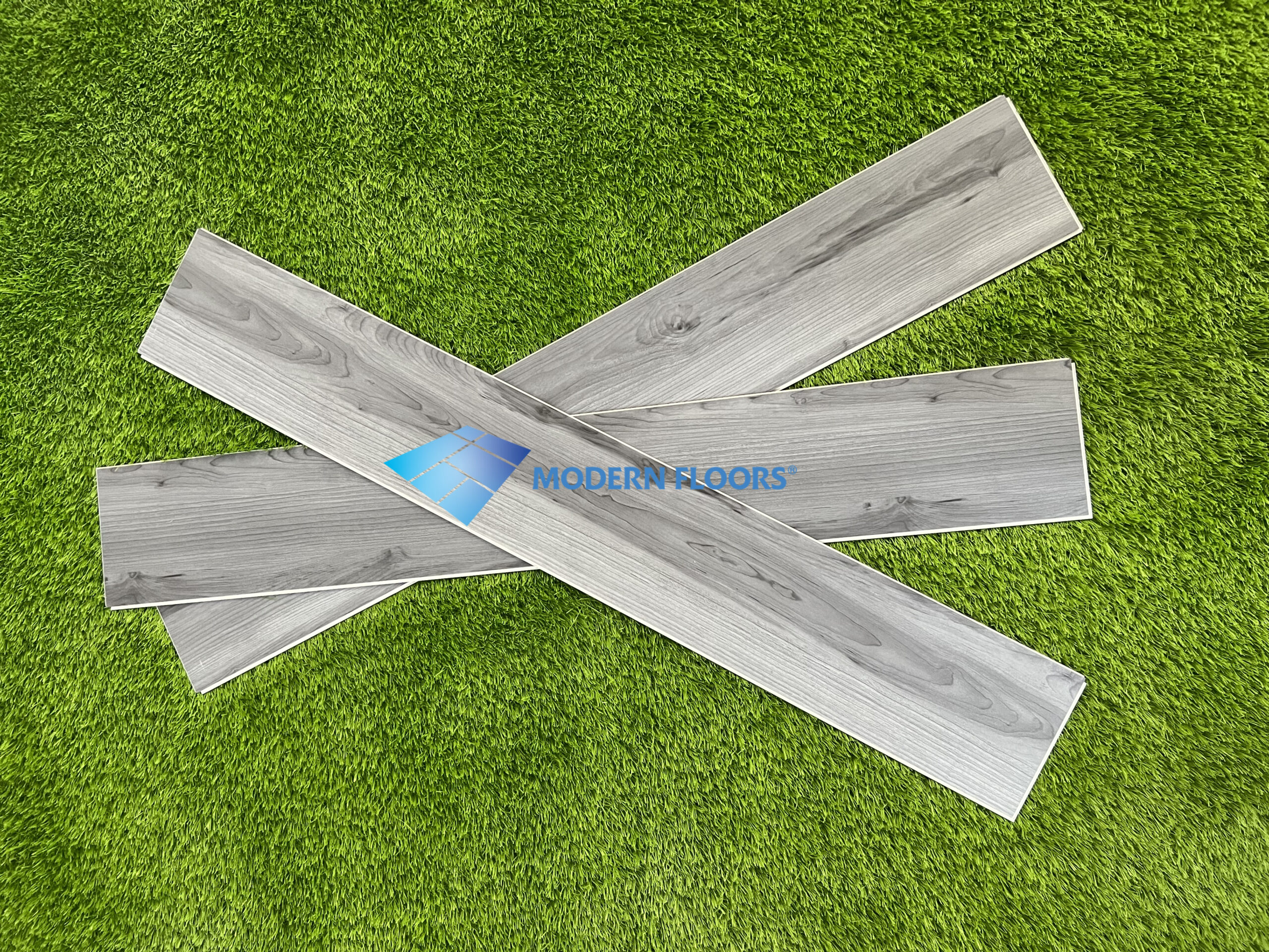 Silky Grey SPC Super Core Click Lock Tiles + IXPE Back Pad