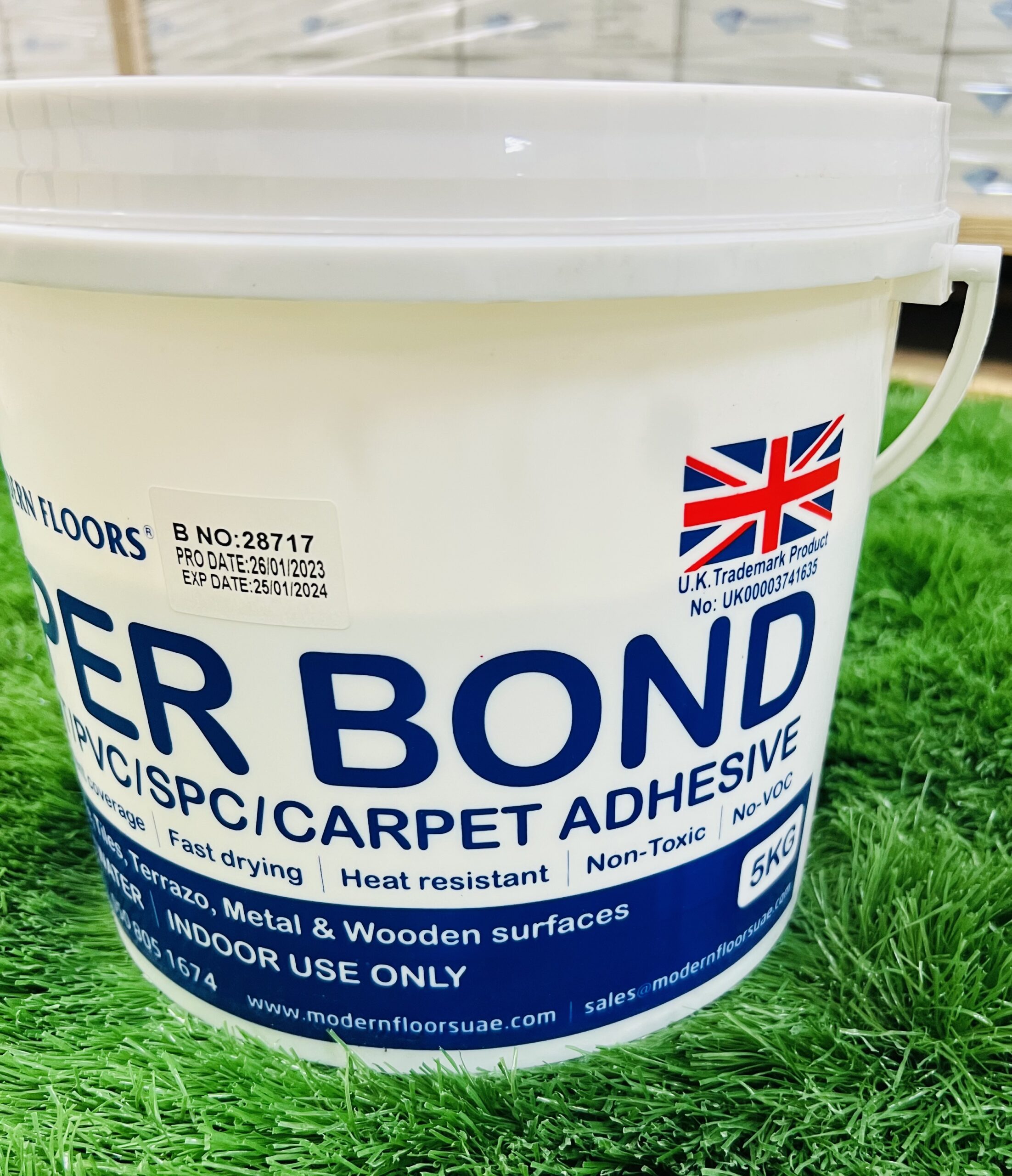 Super Bond - Vinyl / LVT / PVC / SPC / Carpet Tiles Adhesive (5kg)